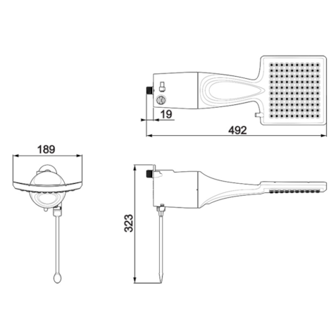 Chuveiro Lorenzetti Loren Shower eletrônico 220VX6800W